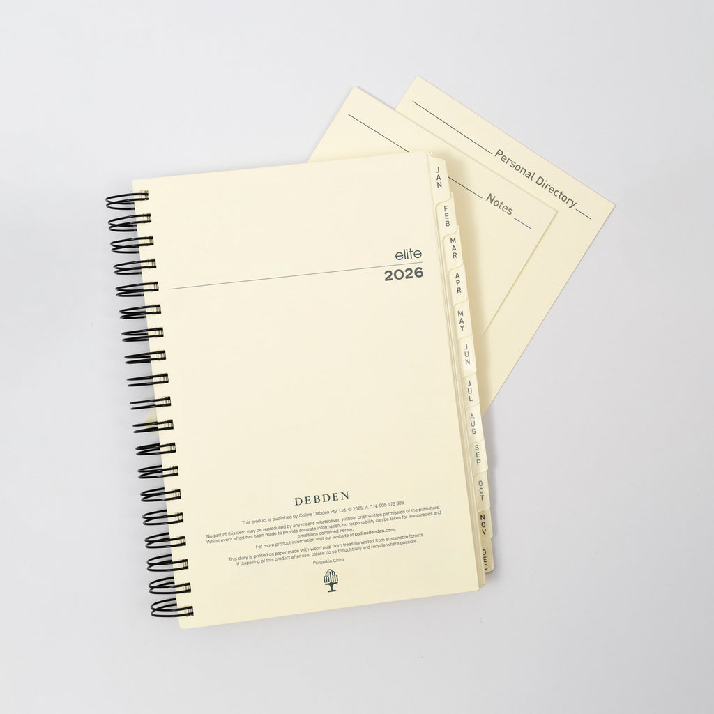Collins Elite Calendar Year 2026 Diary/Planner, Day to Page, Executive ...