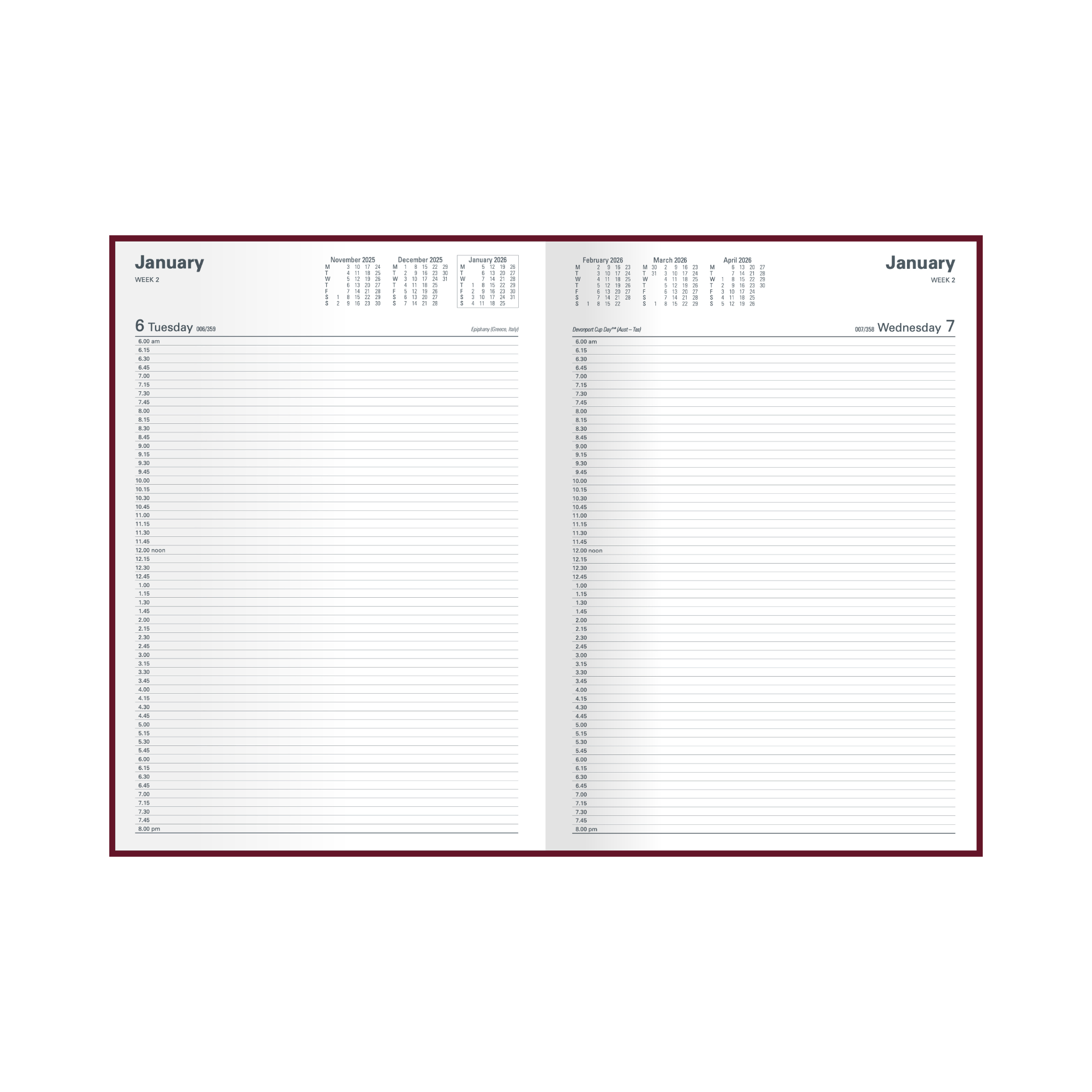 Collins Appointment Calendar Year 2026 Diary/Planner, Day to Page, A4 ...