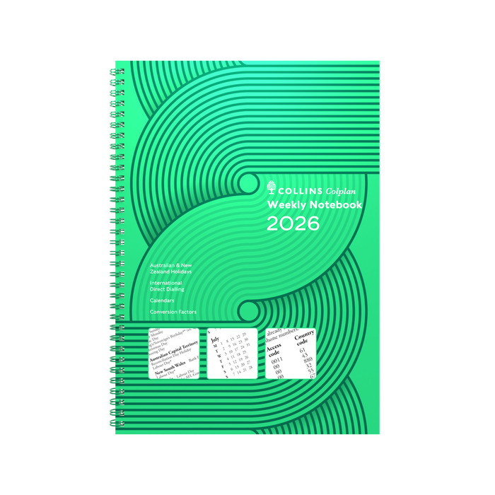 Colplan Calendar Year 2026 Diary/Planner, Week to Page (Left) with ...