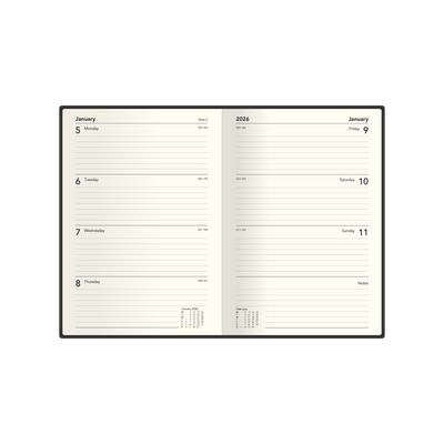Collins Designer Calendar Year 2026 Diary/Planner, Week to a View, A5 ...