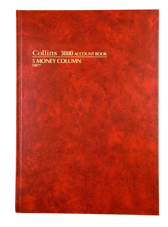 Collins Account Book 3880 Series - 5 Money Column, Size A4 — Collins Debden
